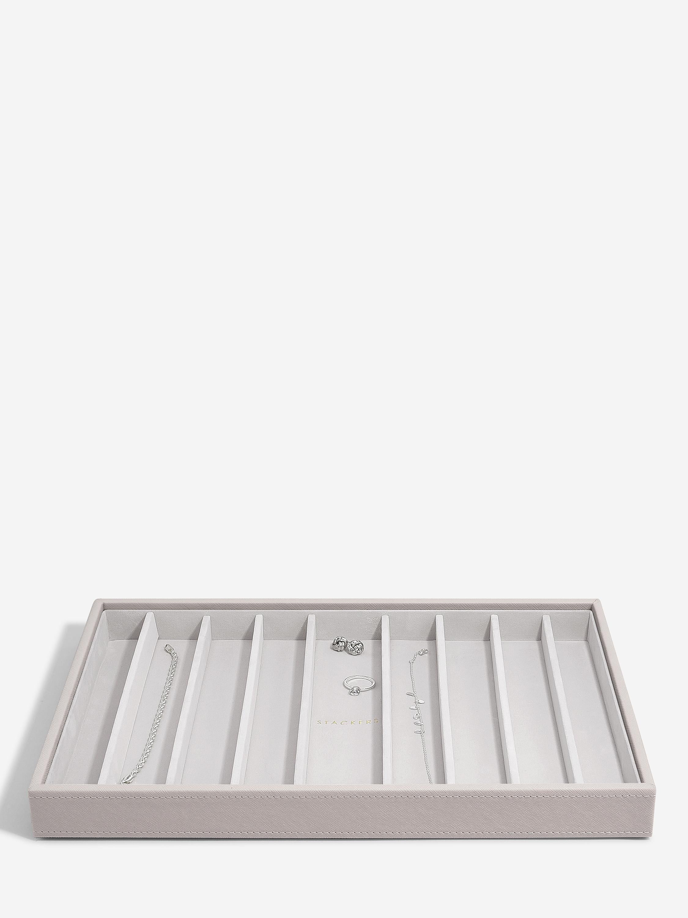 Stackers Taupe Supersize Necklace Layer | 9-Section Tangle-Free Storage ...