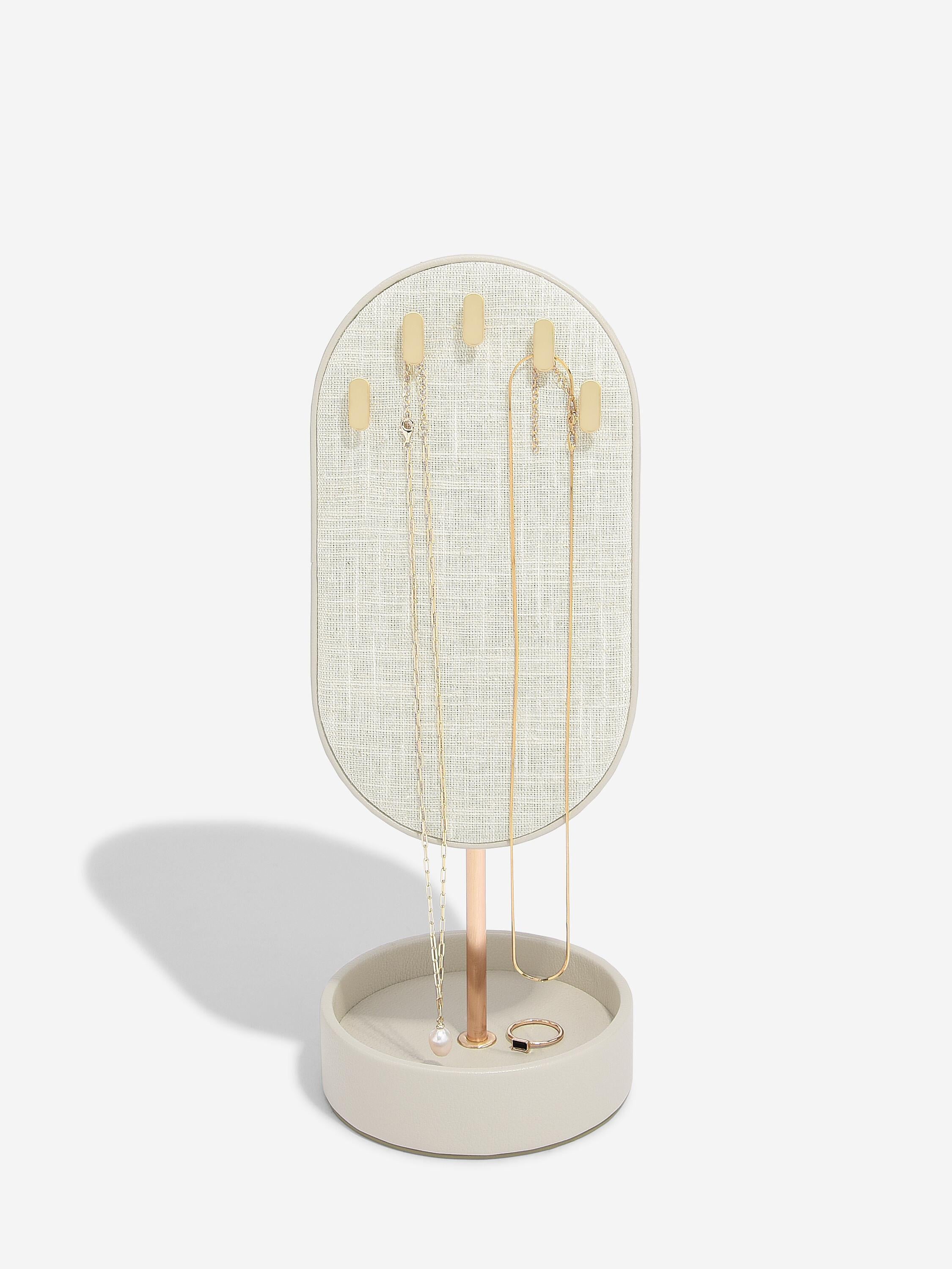 Stackers Oatmeal & Linen Necklace Display Stand | 5-Hook Jewellery ...