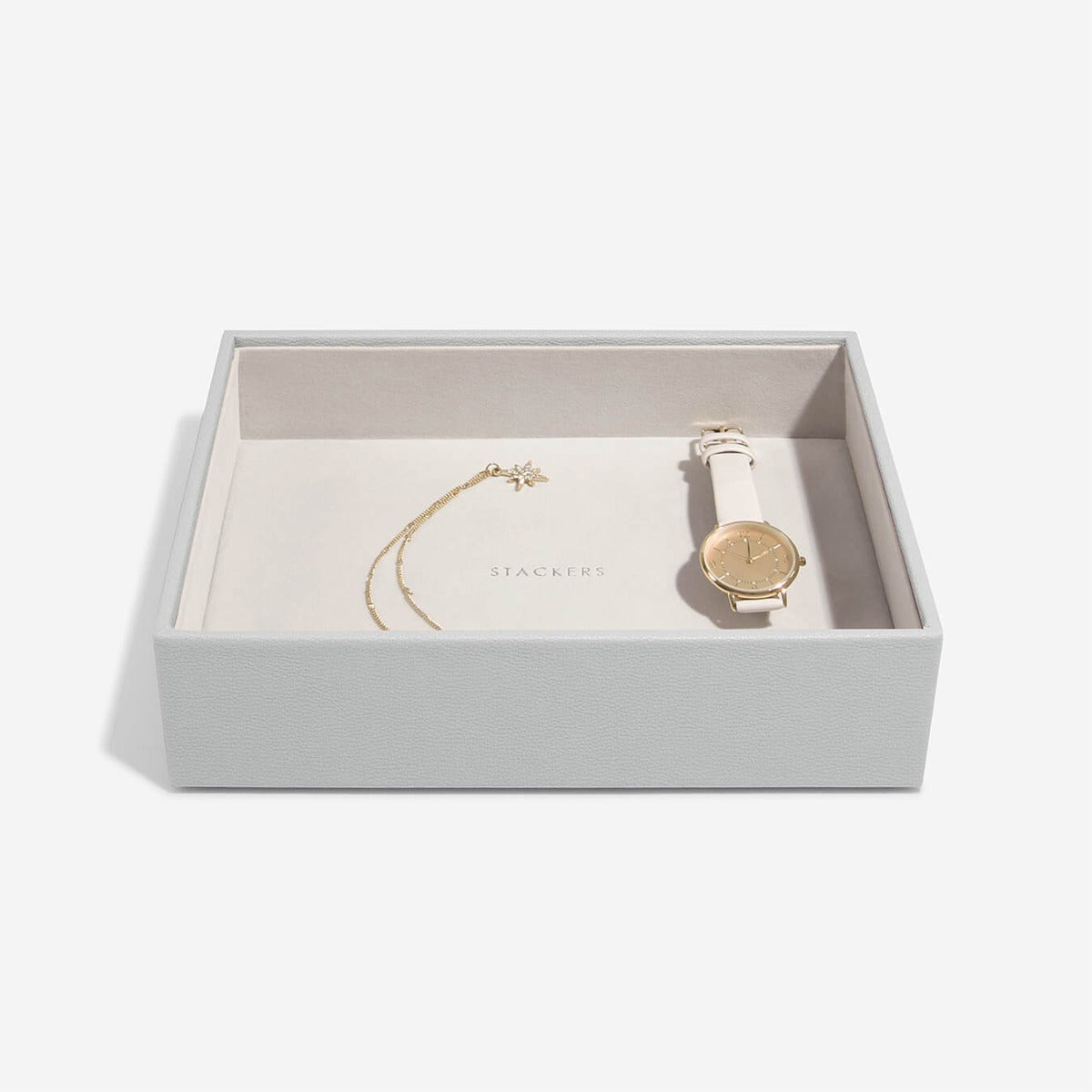 Stackers Pebble Grey Classic Chunky Jewellery Layer | Open-Tray Storage ...