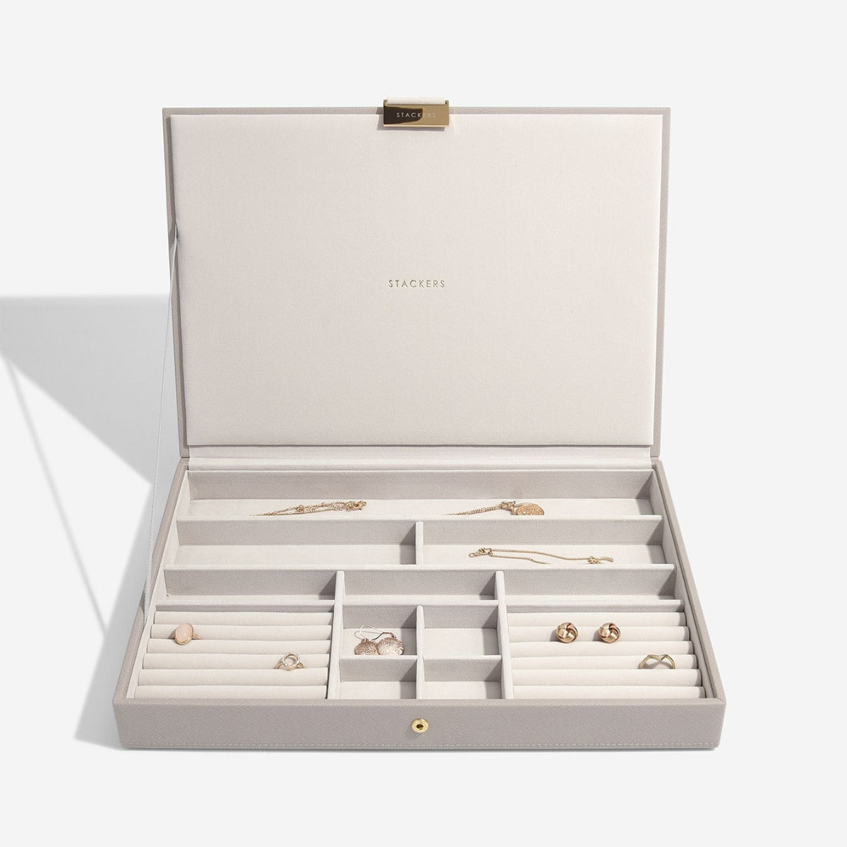Stackers Taupe Supersize Jewellery Box Lid | Modular Jewellery Storage ...